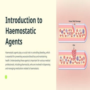 Introduction-to-Haemostatic-Agents.pptx B.Pharmacy | PPTX