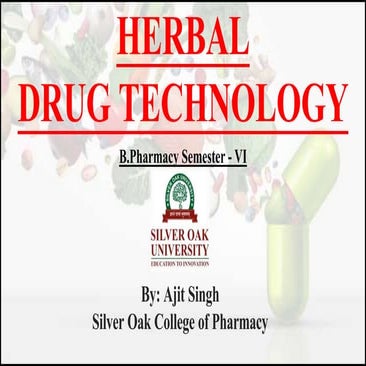 Herbal Drug Technology | PPTX