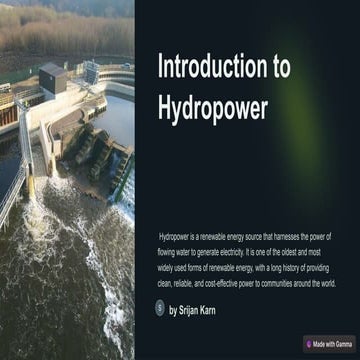 Introduction-to-Hydropower project how it is utilized | PPTX | Gas and ...