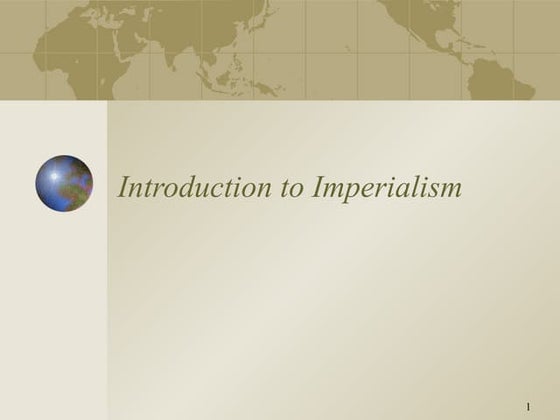 The Age of Imperialism | PPT