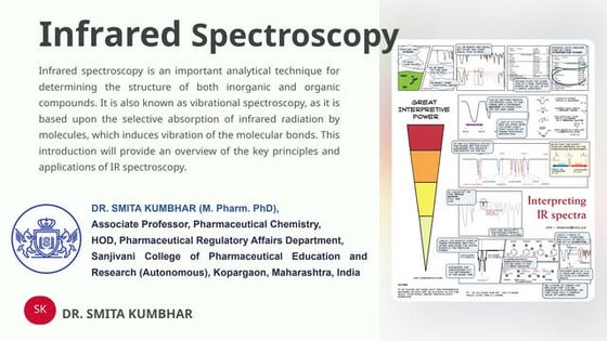 Various factor affecting vibrational frequency in IR spectroscopy. | DOCX | Chemistry | Science