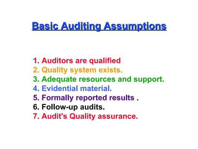 Basic Internal Auditing Presentation | PPTX