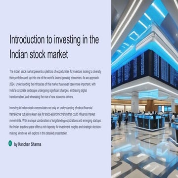 Introduction-to-investing-in-the-Indian-stock-market | PPTX