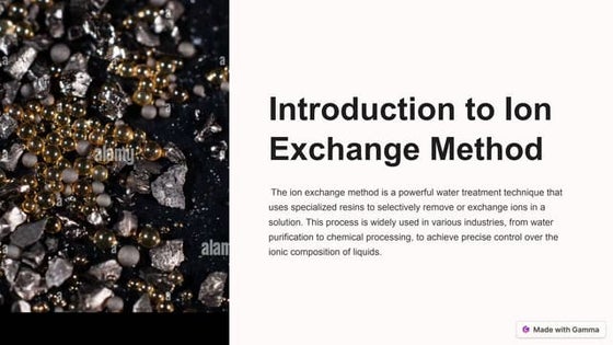Ion exchange | PPT