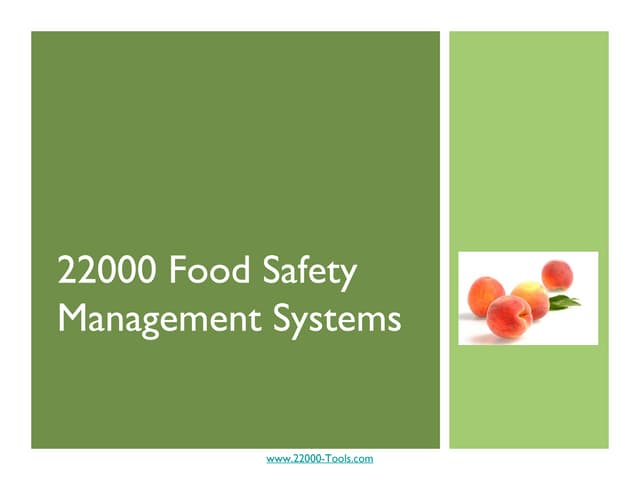 ISO 22000 Training PPT | PPTX