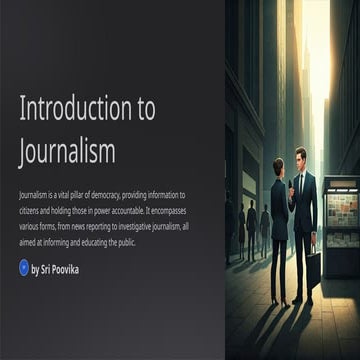 Nine principles of Journalism | PPTX