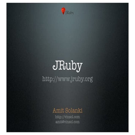 Introduction To Jruby Pdf Programming Languages Computing