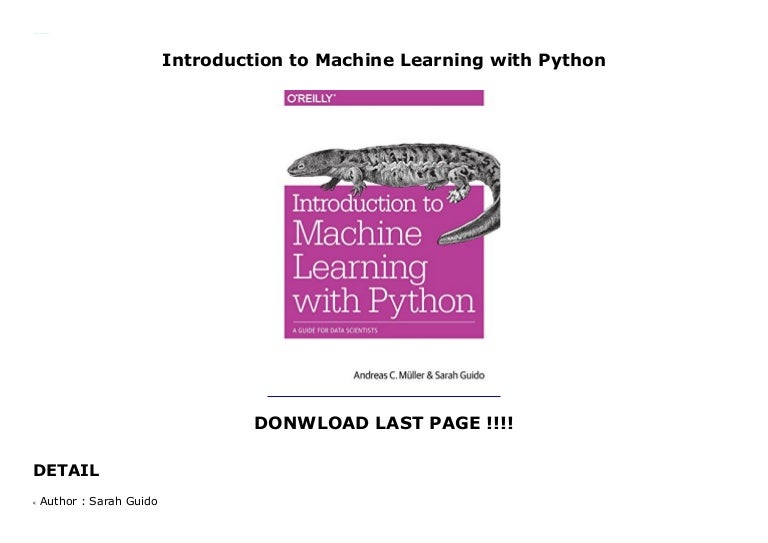 Introduction to Machine Learning with Python