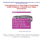 Introduction to Machine Learning with Python: A Guide for Data ...