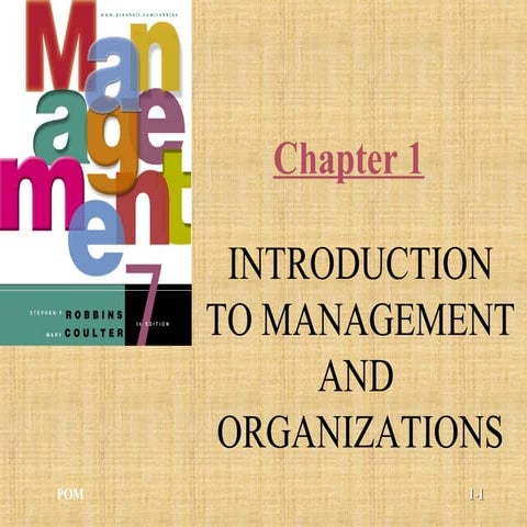 Organization and management 1