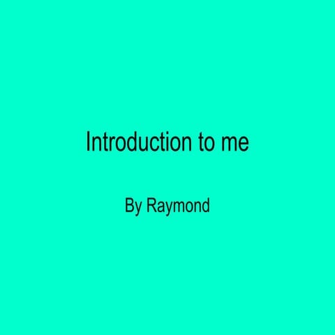 All about me | PPT
