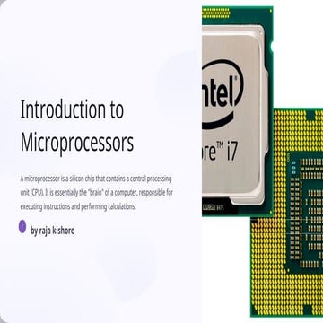 Introduction-to-Microprocessors 8086 processor | PPT