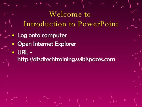 Introduction to powerpoint | PPTX