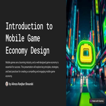 Introduction to Mobile Game Economy Design | PDF