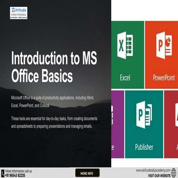 Introduction-to-MS-Office-Basics to advanced.pptx | Computer Software ...