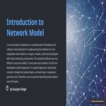 Introduction-to-Network-Model, Types of Networking Models.pptx