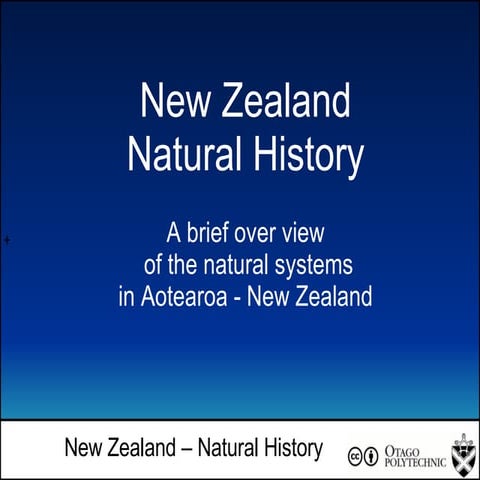 Introduction To New Zealand Natural History | PPT | Geography | Science