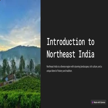 Introduction to Northeast India: Darjeeling and Gangtok Tour | PDF