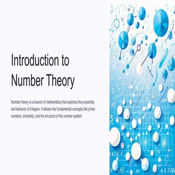 Introduction-to-Number-Theory 23021519-002.pptx | Programming Languages | Computing
