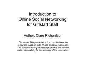 Social Networking 101 Presentation | PPT