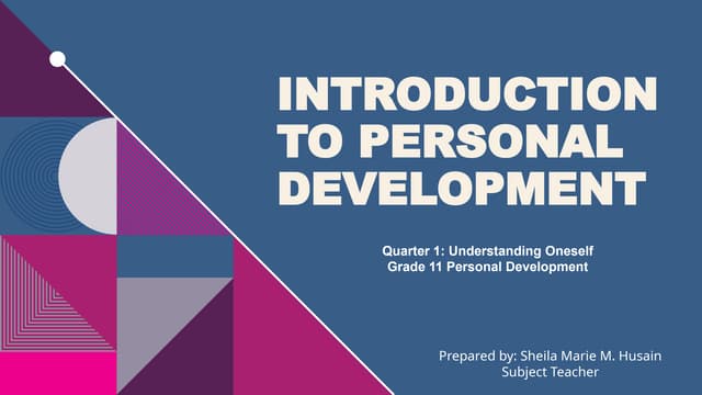 1. introduction to personal development | PPT