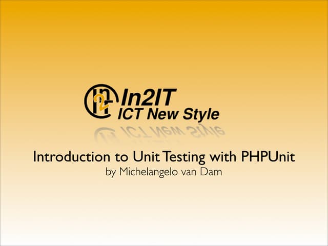 Introduction To Unit Testing With Phpunit Pdf 9510