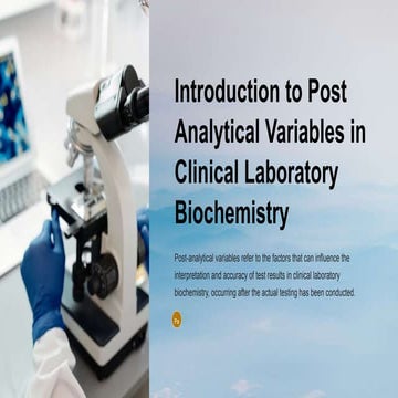 Introduction-to-Post-Analytical-Variables-in-Clinical-Laboratory ...