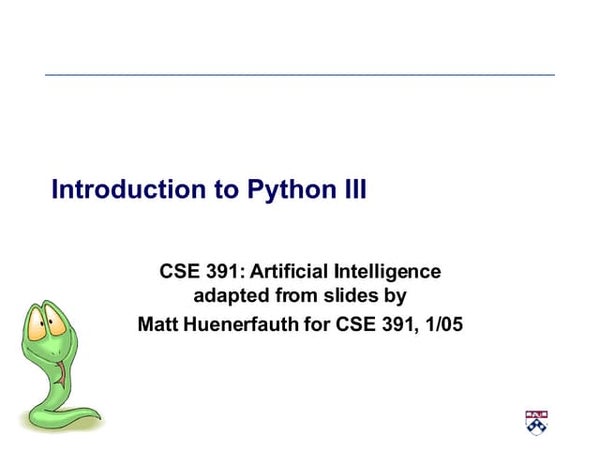 Introduction To Python Part Two 0178