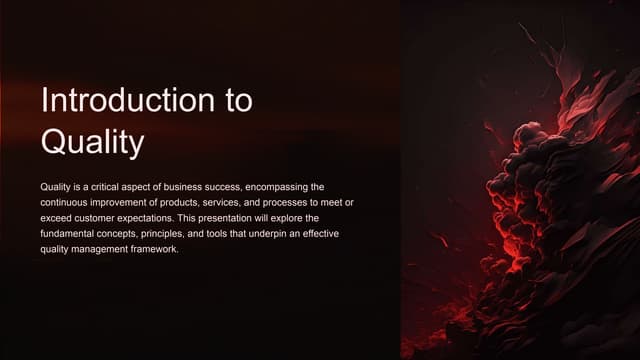 Quality management | PPTX