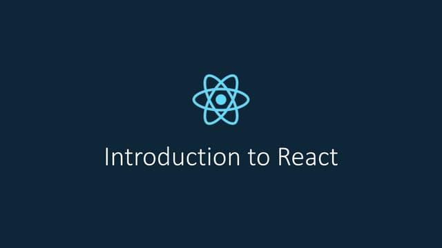 Introduction To React Ppt 6420