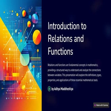 Introduction To Relations And Functions Pdf