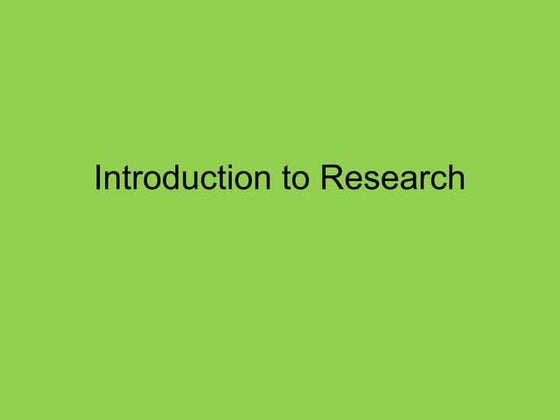 Research | PPT