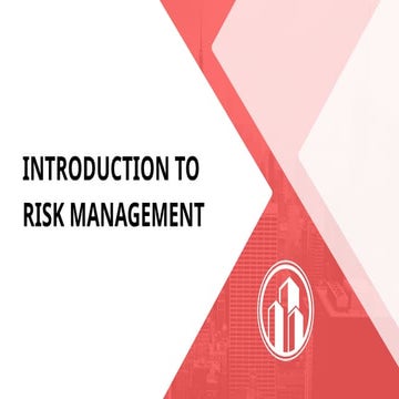 Potential Risk Management - Risk Management | PPTX