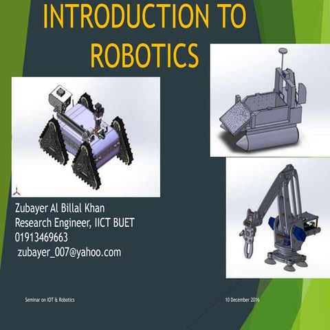 Introduction to Robotics | PPT