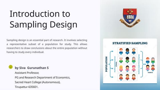 Sample size and sample design | PPT