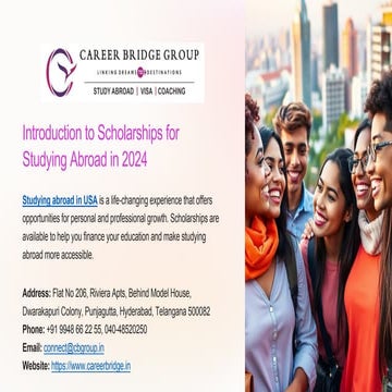 Introduction to Scholarships for Studying Abroad in 2024 - Career ...