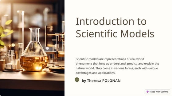 SCIENTIFIC MODELS .pptx | Physics | Science