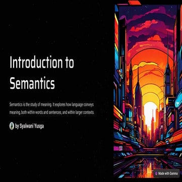 Introduction-to-Semantics_Introduction-to-Semantics | PPT