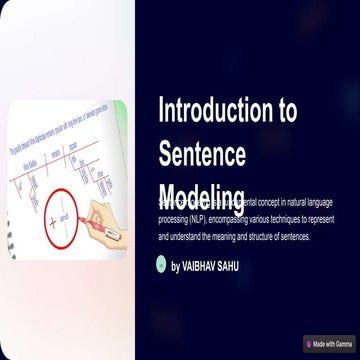 Introduction-to Sentence modelling in machine learning g.pptx