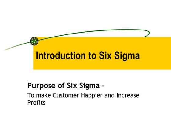 6 sigma introduction | PPT