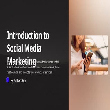 Social media marketing | PPTX