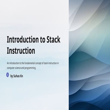 Introduction To Stack Instructionpptxpptppt Ppt