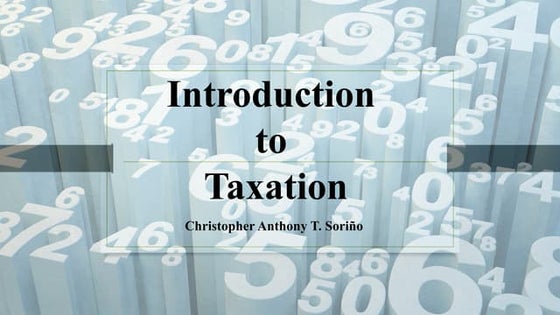 Lecture 1 income taxation (1) | DOCX