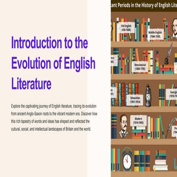 Literary Periods Historical Timeline Presentation in Beige Black ...