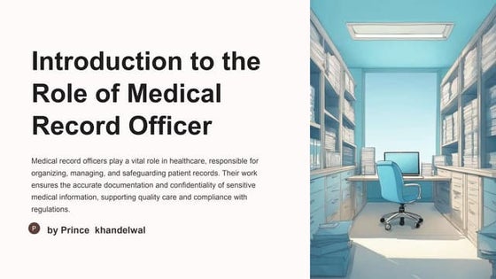 Org and management of medical record dept. | PDF