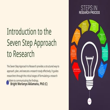 Introduction-to-the-Seven-Step-Approach-to-Research.pptx | Technology ...