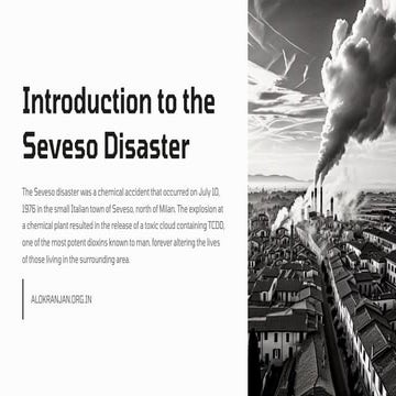 Seveso Disaster - by ALOKRANJAN.ORG.IN explained | PDF