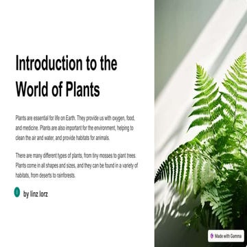 Introduction-to-the-World-of-Plants.pptx | Infertility | Reproductive ...
