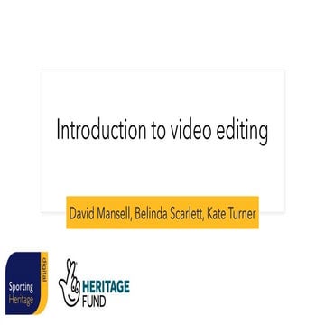 Introduction-to-video-audio-editing-ppt. | PDF