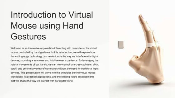 Gesture Recognition Technology-Seminar PPT | PPT